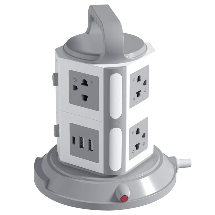 บีแอลแอล ปลั๊กไฟ TOWER 2สวิตซ์ 7ช่อง 3เมตร รุ่น TOWER B82 (สีขาว) BLL PLUG TOWER 2SWITCH 7SOCKET ...