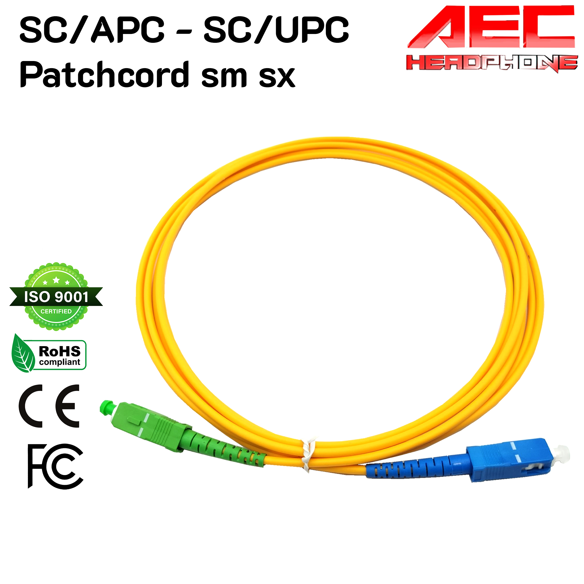 สายPATCH CORD FIBER SC/APC-SC/UPCความยาว3เมตร | Shopee Thailand