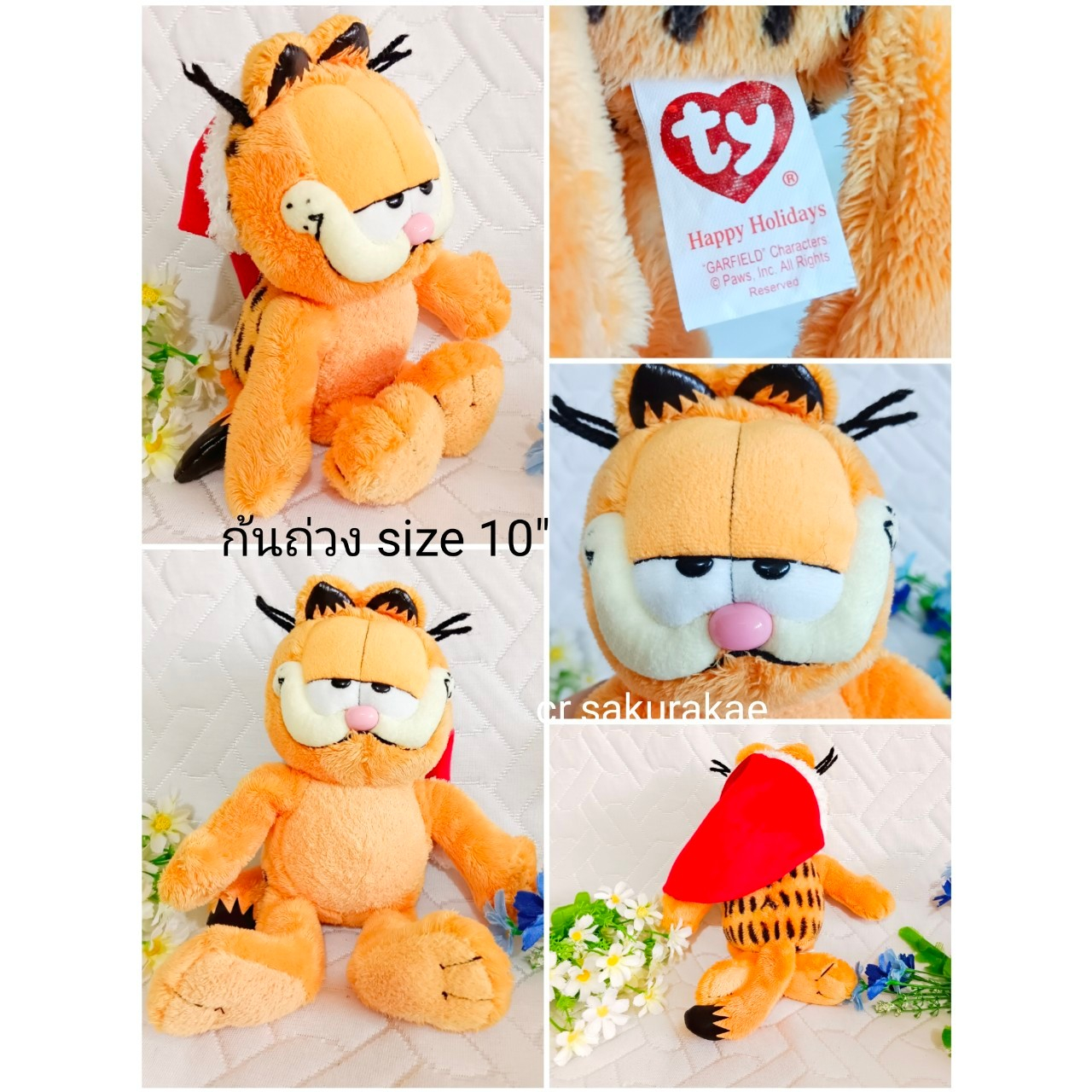 (พร้อมส่ง) ตุ๊กตาแมวกาฟิว Garfield Cat แมวสีส้ม แมวส้ม การ์ฟีลด์แมวส้ม ...