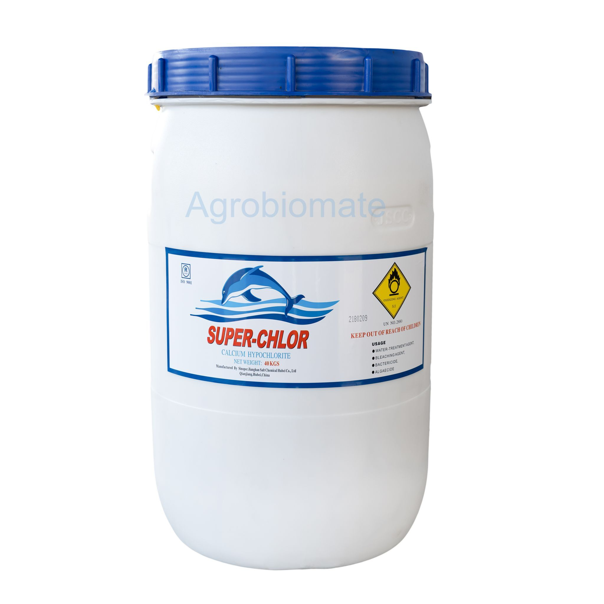 คลอรีน 70% ใช้ฆ่าเชื้อโรค ถังใหญ่ 40 กิโลกรัม แบบเม็ดเกล็ด (Granular ...