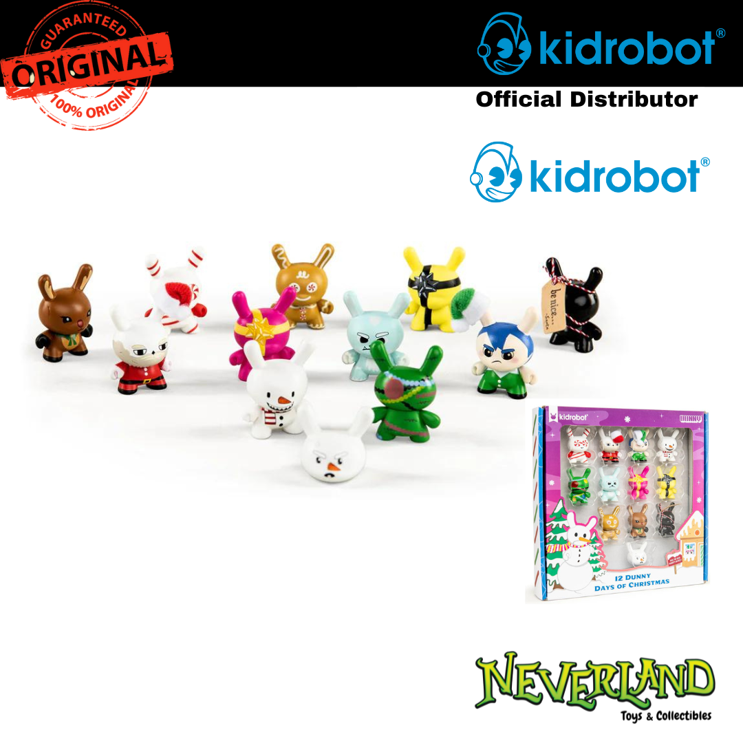 (KIDROBOT) 12 Dunny Days of Christmas Vinyl Dunny Set of 12 | Shopee ...
