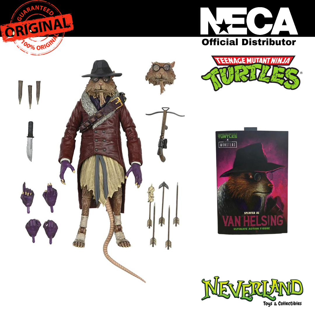(NECA) Universal Monsters x TMNT Ultimate Splinter as Van Helsing 7 ...