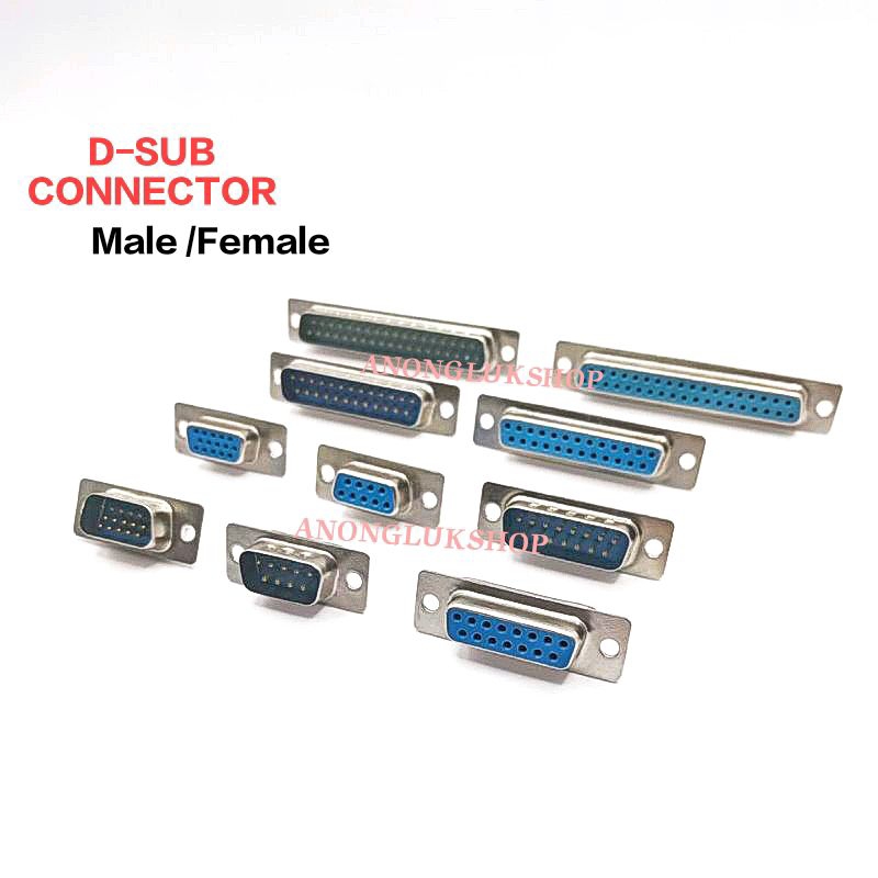 DB9 DB15 DB25 DB37 Male/Female COVER-DB ชุดประกอบ Connector DB และฝาครอบ | Shopee Thailand