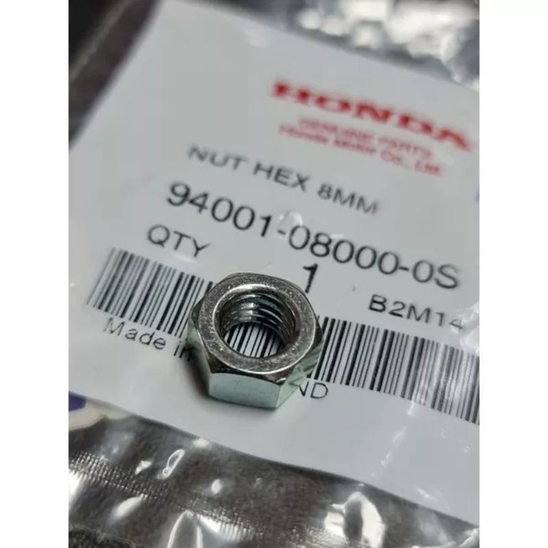น็อตหกเหลี่ยมยึดน็อตขายึดจานเบรก HONDA ทุกรุ่น 94001-08000-0S | Shopee ...
