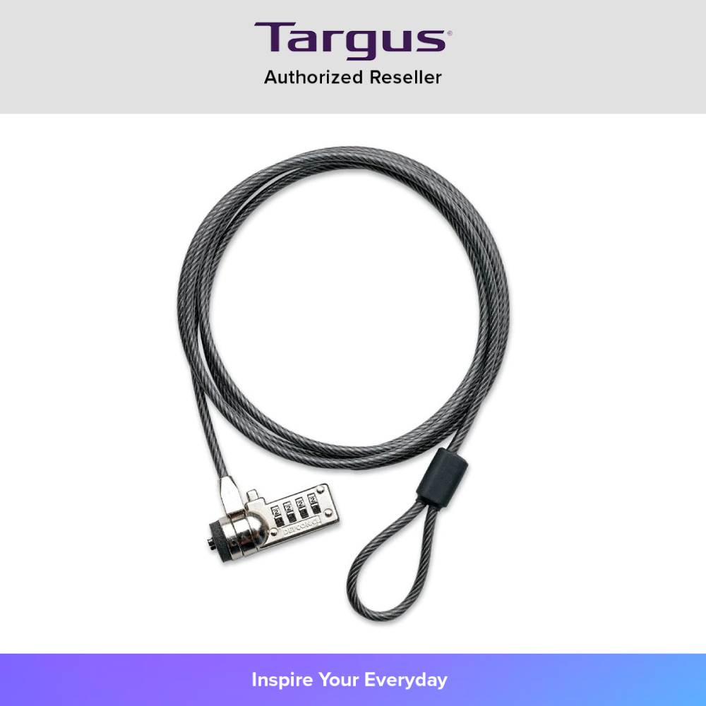 Targus Cable Lock Length 200Cm. (PA410BX) สายล็อคโน๊ตบุ๊ค | Shopee Thailand