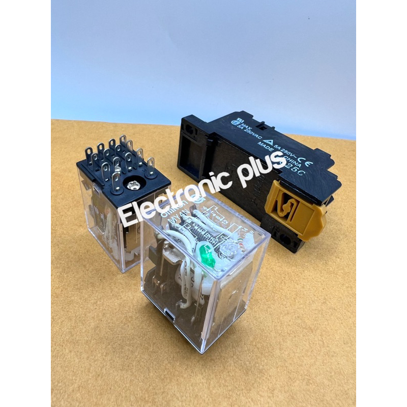 Relay OMRON ของแท้ คุณภาพสูง MY4N 12Vdc 24Vdc 220Vac 12vac 24vac 110vac ...
