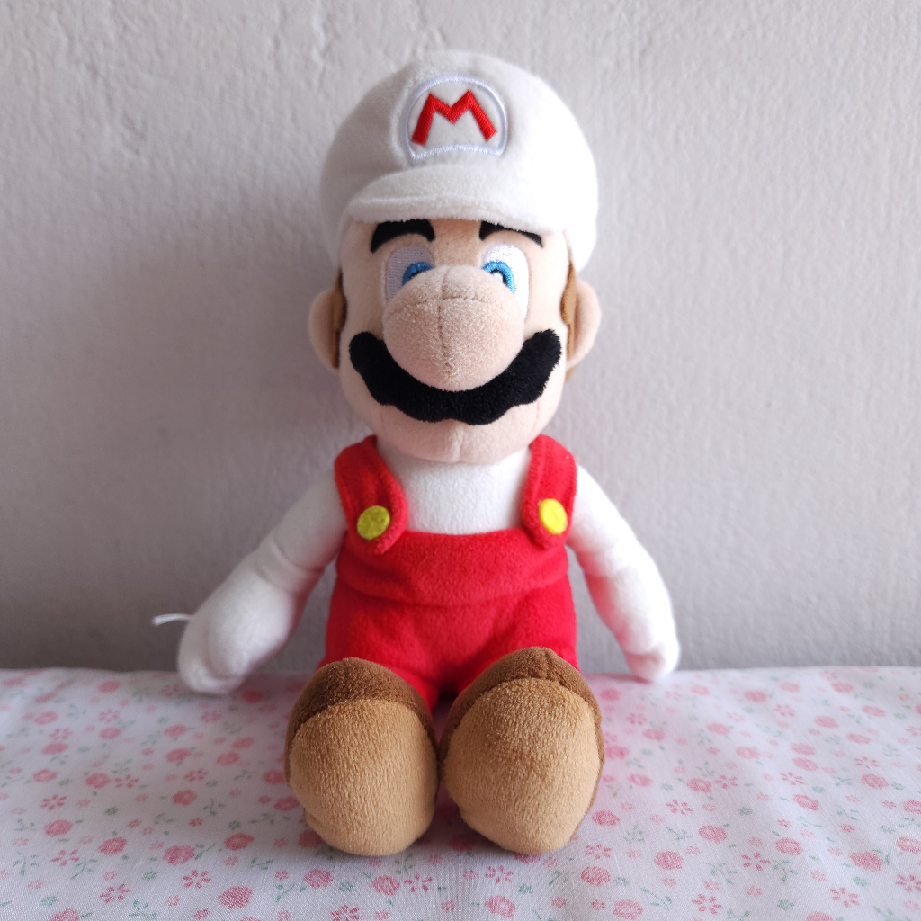ตุ๊กตา มาริโอ้ (Mario Doll) ชุดขาว-แดง 9 นิ้ว ลิขสิทธิ์ Super Mario ของ ...