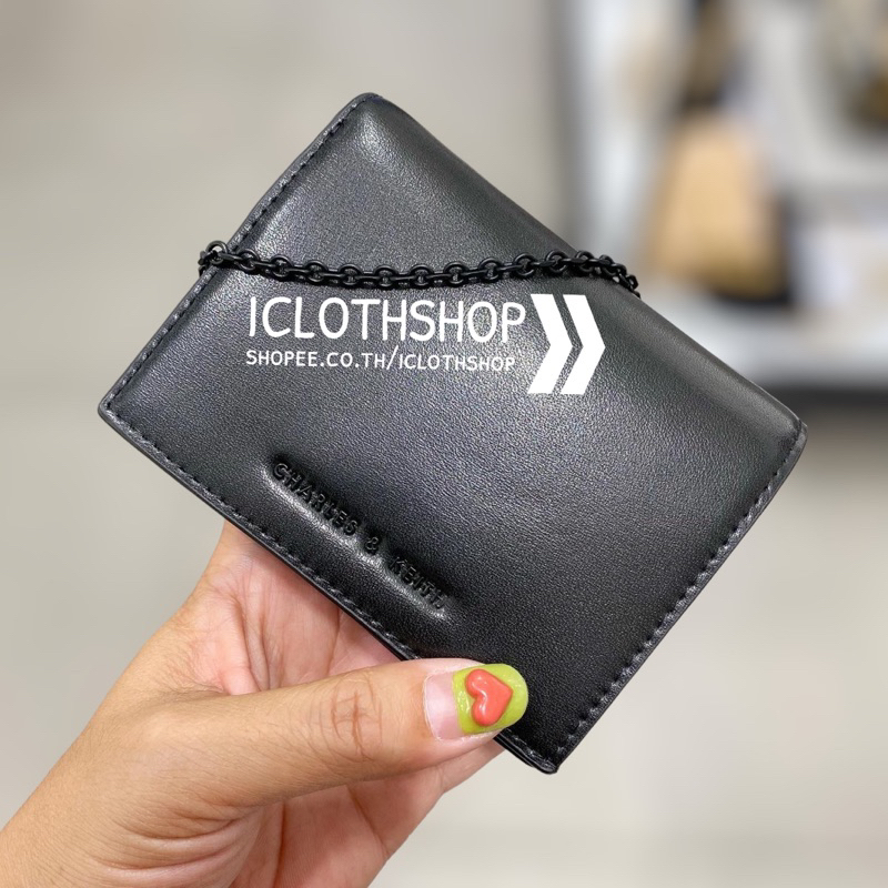 CHARLES & KEITH : CK6-10680910 size.XXS กระเป๋าสตางค์มีสายสะพายยาวค่ะ ...