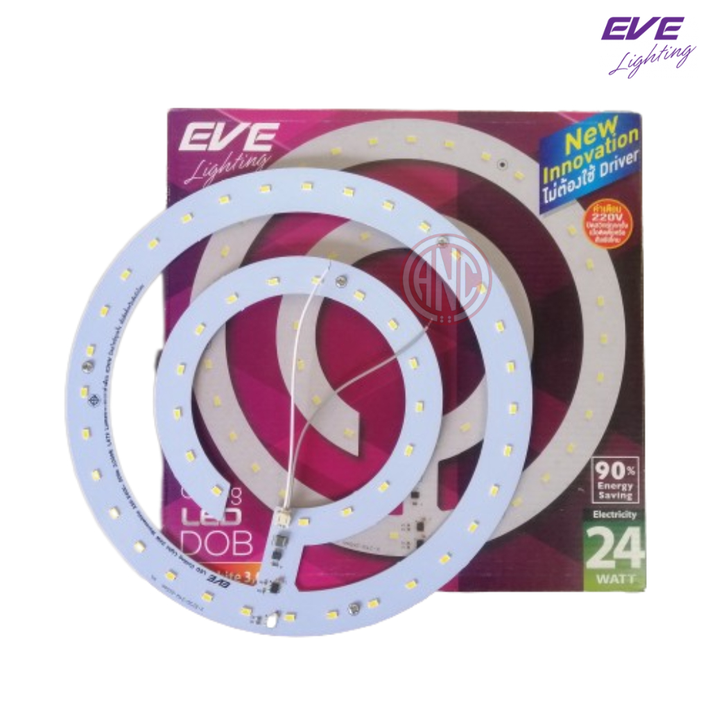 EVE แผงไฟ LED 24W/DL/WW สำหรับโคมเพดานกลม | Shopee Thailand