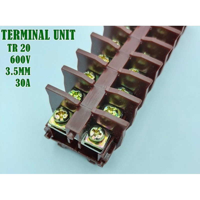 (ราคา10ชิ้น)TR 20 TERMINAL UNIT เทอร์มินอลต่อสาย ขนาด 3.5 สแควมิล 30A ...