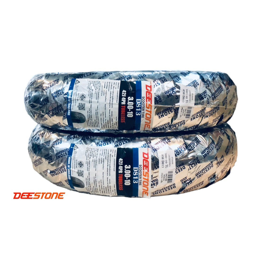 ยางนอก(DEESTONE) 300/350-10 TL ลาย D813 | Shopee Thailand
