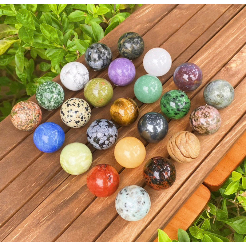 25mm Crystal Sphere, Gemstone Ball,Healing Crystal, Crystal Healing ...