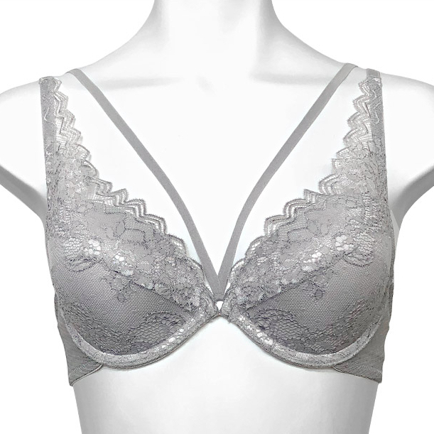 Annebra บราเสริมทรง ตะขอหลัง คอวี มีโครง เสริมฟองน้ำ Push up Mold bra V ...