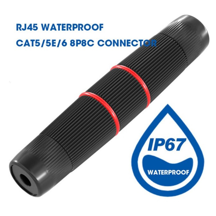 หัวต่อ RJ45 แบบ Outdoor Ethernet Couple RJ45 Waterproof Connector IP67 ...
