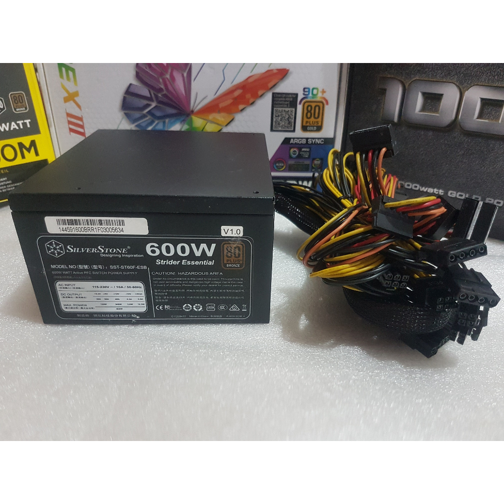 PSU ประกัน 3เดือน SilverStone 600W 80+Bronze มือ2 / power supply ...