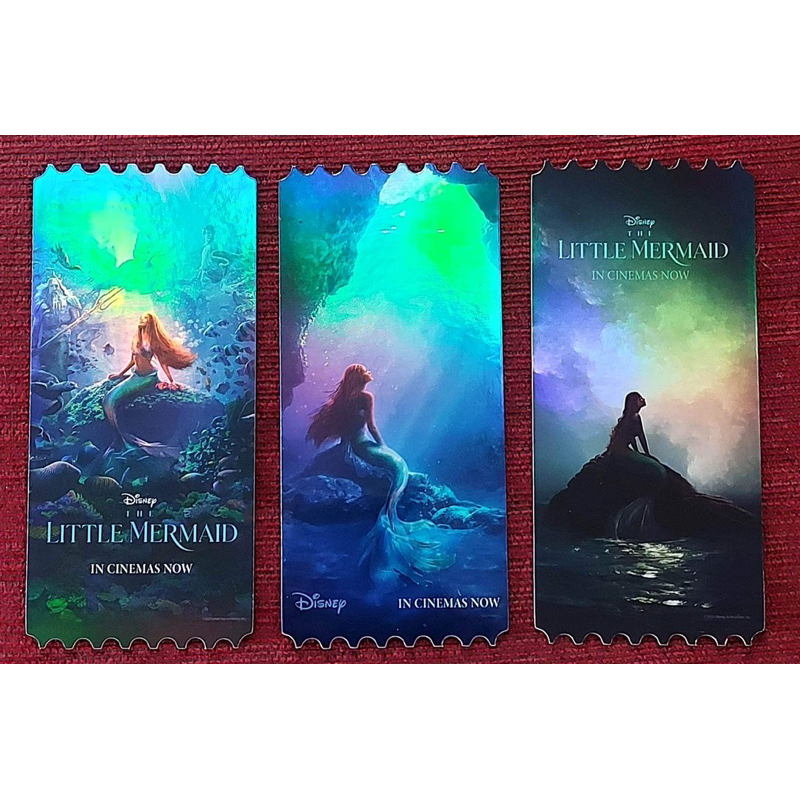 Collectible ticket the little mermaid ตั๋ววิบวับ การ์ดวิบวับ the little ...