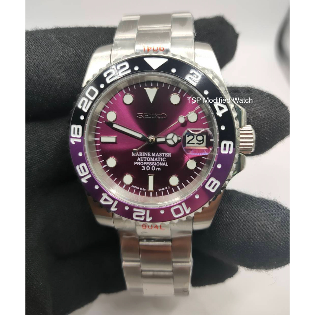 Seiko Mod Joker GMT Master Edition Real Purple 🇹🇭พร้อมส่ง 1-2 วัน ...
