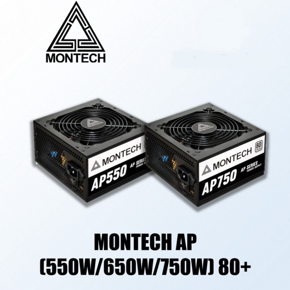 POWER SUPPLY (อุปกรณ์จ่ายไฟ) MONTECH AP550 550W, AP650 650W, AP750 750W ...
