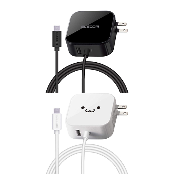 Elecom Mpa-Accp12Bk อะแดปเตอร์ชาร์จ Ac เอาท์พุต 42W Type-C X 1 Usb-A | Shopee Thailand