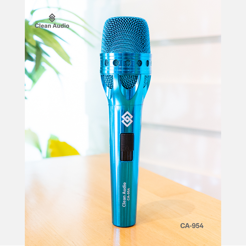 CLEAN AUDIO : CA-954 BLUE DYNAMIC CARDIOID MICROPHONE | Shopee Thailand