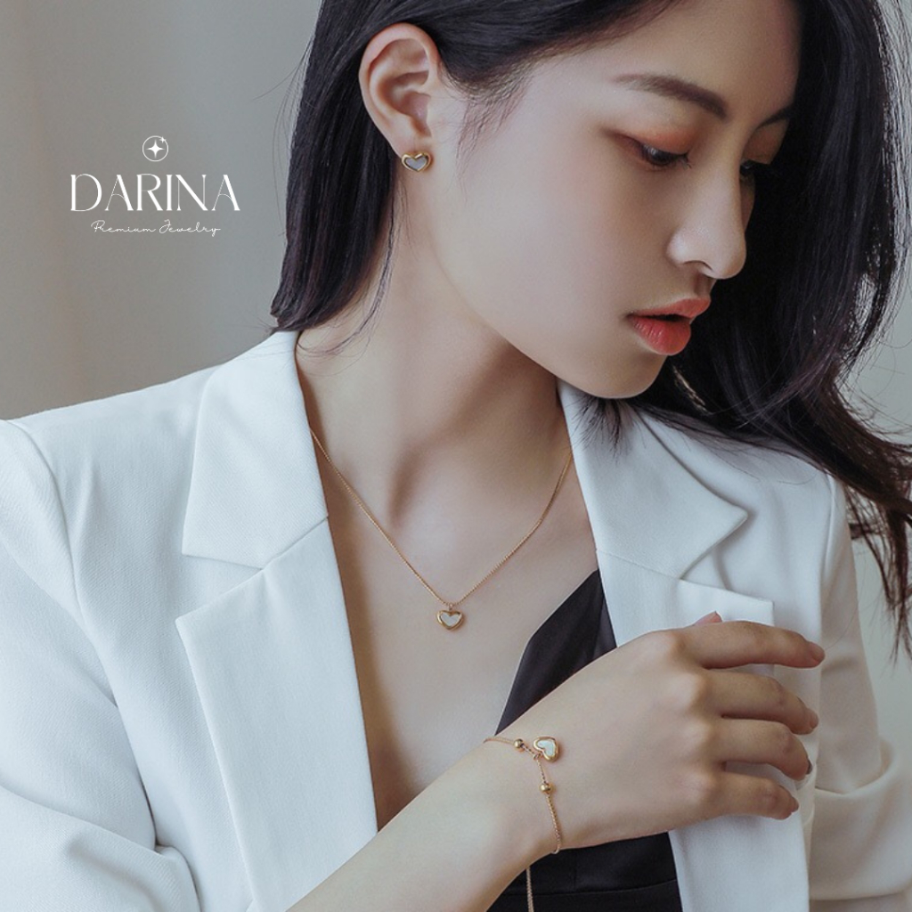 Venita Necklace Set Darina Jewelry Drs0003 N พร้อมกล่องเครื่องประดับ