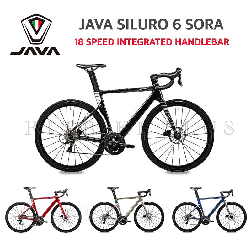 (โค๊ดส่วนลด) (แถมหมวก)จักรยานเสือหมอบ JAVA SILURO6 SORA เฟรมอลูตะเกียบคาร์บอน ชุดเกียร์Shimano ...