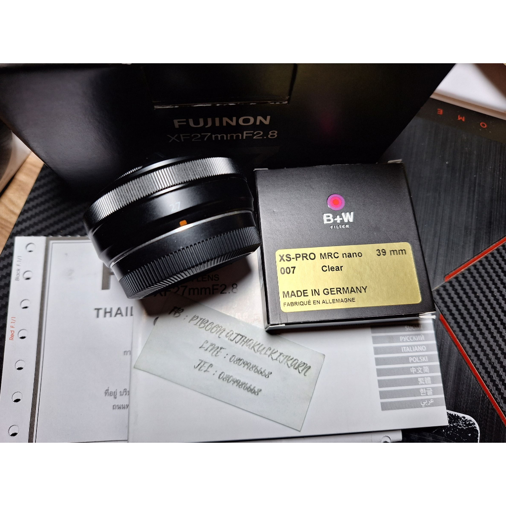 ประกันศูนย์เหลือยาวๆ 6 เดือน Lens Fuji 27mm F2.8 fujinon fujifilm | Shopee Thailand