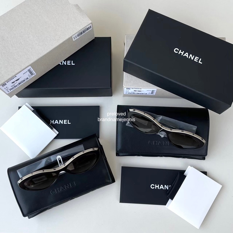 แว่นกันแดดชาแนล Chanel oval sunglasses 5416 ของใหม่ แท้ 100% | Shopee Thailand