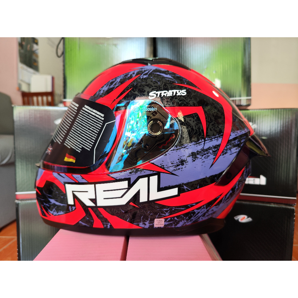 หมวกกันน็อค Real raptor stratos Size L | Shopee Thailand