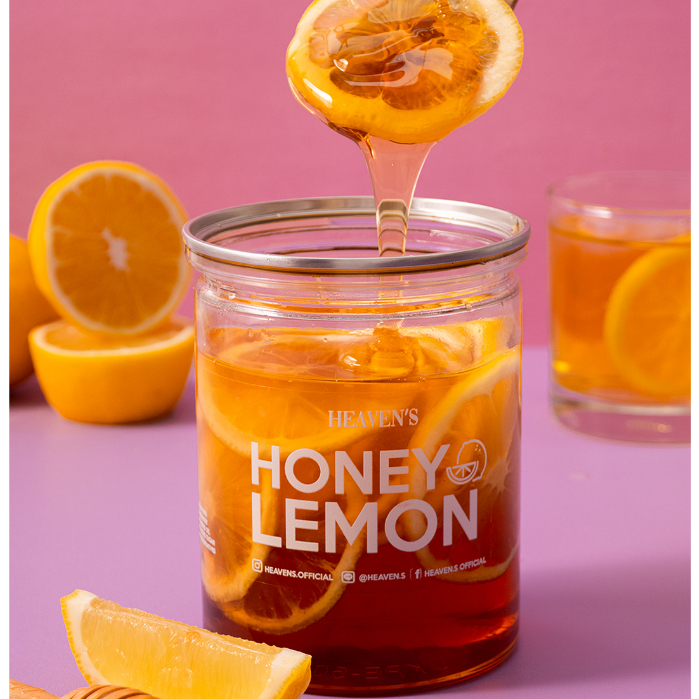 Honey Lemon เลม่อนดองนํ้าผึ้ง 🍯🐝 น้ำผึ้งแท้ Heavensfoods Shopee