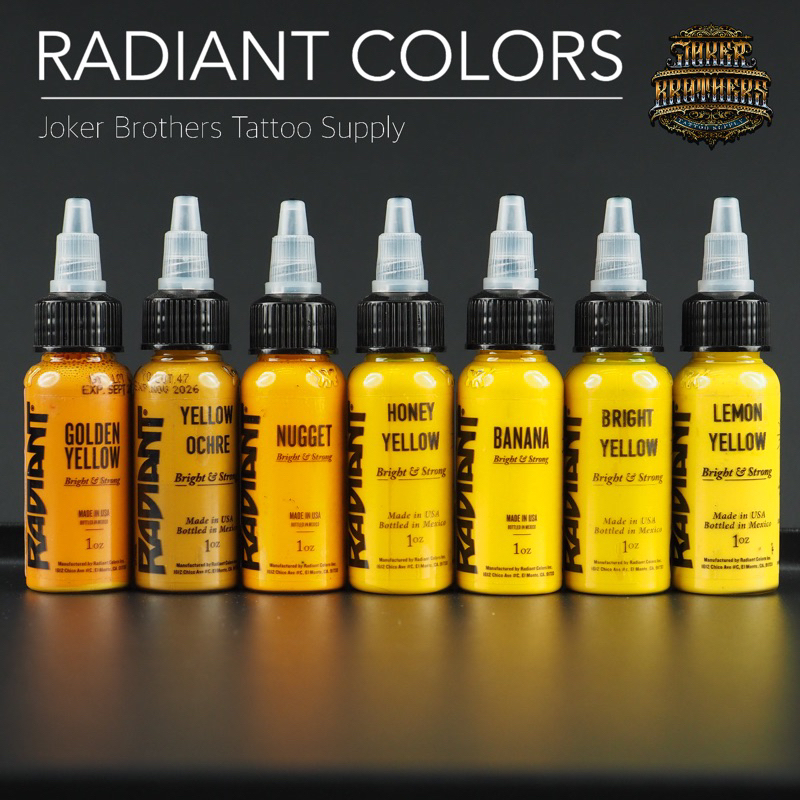หมึกสัก RADIANT COLORS Made in USA เฉดสีเหลือง | Shopee Thailand
