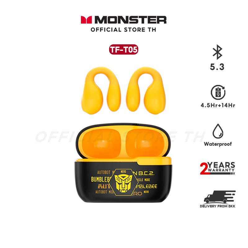 Transformers Bumblebee หูฟังบลูทูธแบบหนีบ TF-T05 บลูทูธ5.3 พกพา ...