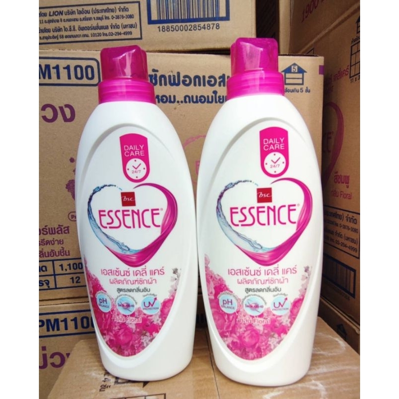 Essence เอสเซ้นซ์เดลี่แคร์ผลิตภัณฑ์ซักผ้าสูตรลดกลิ่นอับขนาด900mlx2ขวดมีให้เลือก3กลิ่นfloral ...
