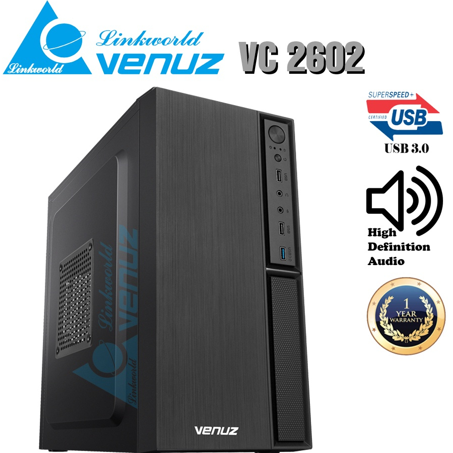 CASE (เคสเกมมิ่ง) VENUZ รุ่น VC2602 Micro-ATX Computer Case | Shopee ...