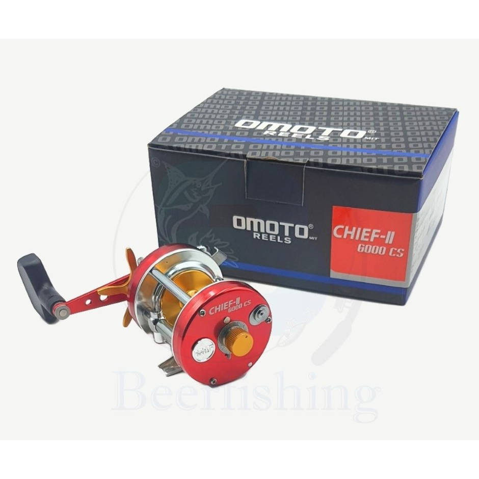 รอกตกปลาOMOTO (โอโมโต้)CHIEF II 6000/6001 CS รอกเบทกลม รอกกระปุก หมุน ซ้าย-ขวา มีหลายสี | Shopee ...