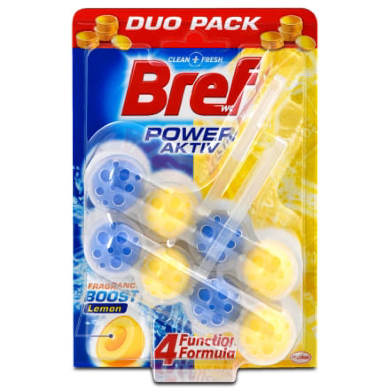 🍋Bref เบรฟ 🌸ก้อนทำความสะอาด Duo pack (1แพค 2ชิ้น) ดับกลิ่นชักโครก ถูก ...