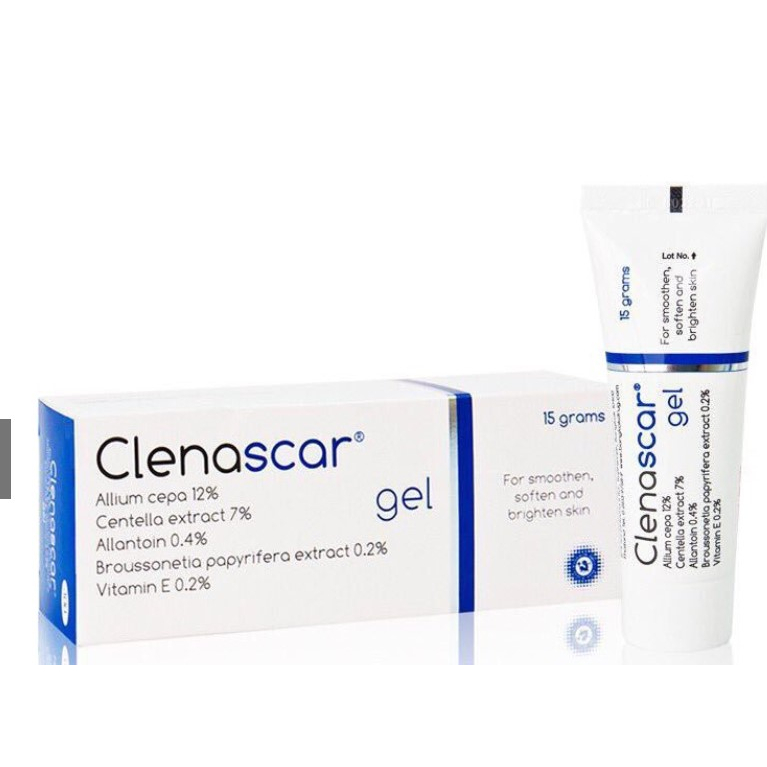 CLENA SCAR GEL 15G(น้ำเงิน) ทาแผลเป็น (ALLUM CEPA,CENTELLA EXT,VIT E ...