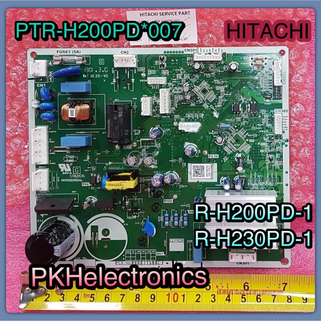 แผงควบคุม PCB-MAINตู้เย็น 2 ประตูHITACHI-PTR-H200PD 007-ใช้กับรุ่น R ...