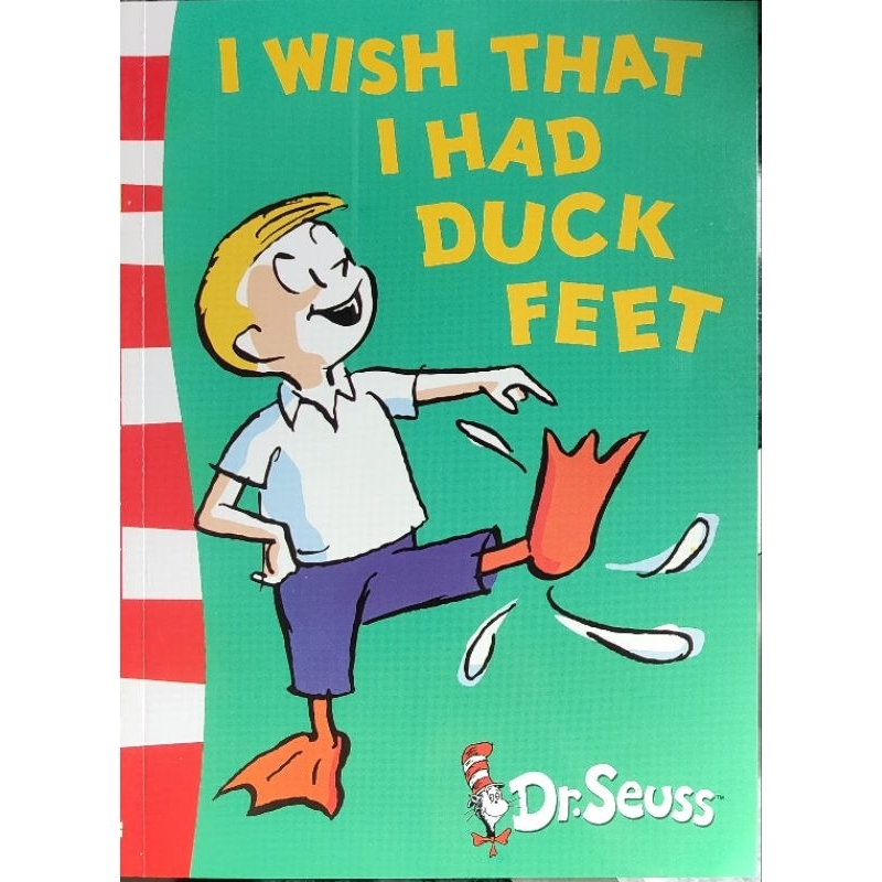 New Dr. Seuss I Wish That I Had Duck Feet Green Back Book Paperback ...