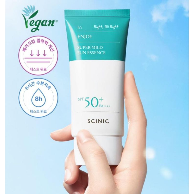 ใหม่2023 Top of Top sunscreen กันแดด vegan SCINIC Enjoy super mild sun ...