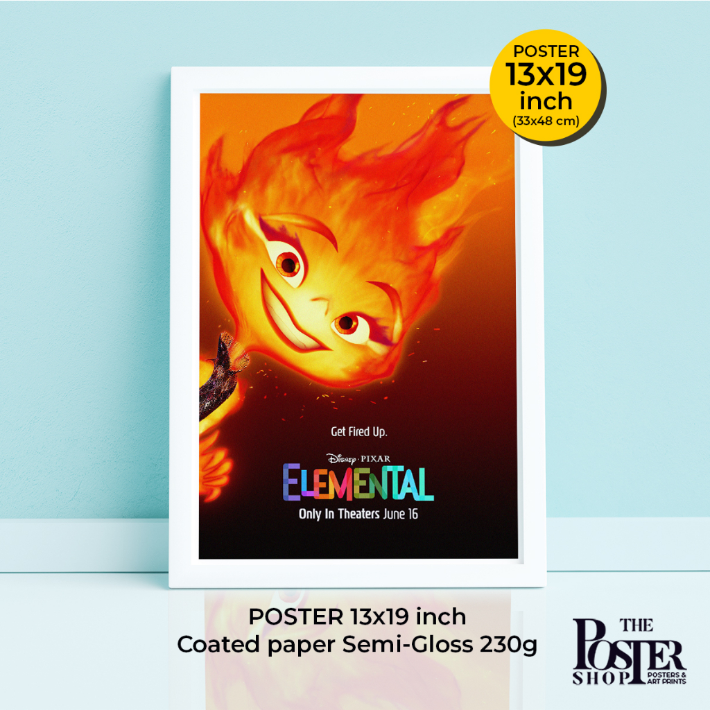Elemental Poster โปสเตอร์ เมืองอลวนธาตุอลเวง แอนิเมชั่นสุดน่ารัก Disney ...