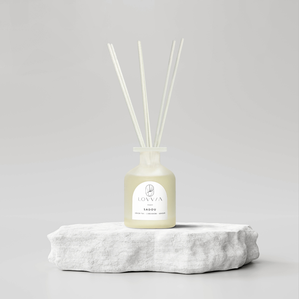 Lovvia : กลิ่น Sadou - ก้านไม้หอมปรับอากาศ Diffuser (80ml) (ชาเขียวม, คาดาม่อม, ขิง) | Shopee ...