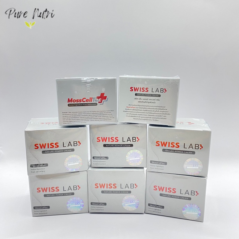 ของแท้100% Swiss Lab Cream เนเจอร์พาวเดอร์ครีมบำรุงผิวหน้า ขนาด 30 กรัม ...
