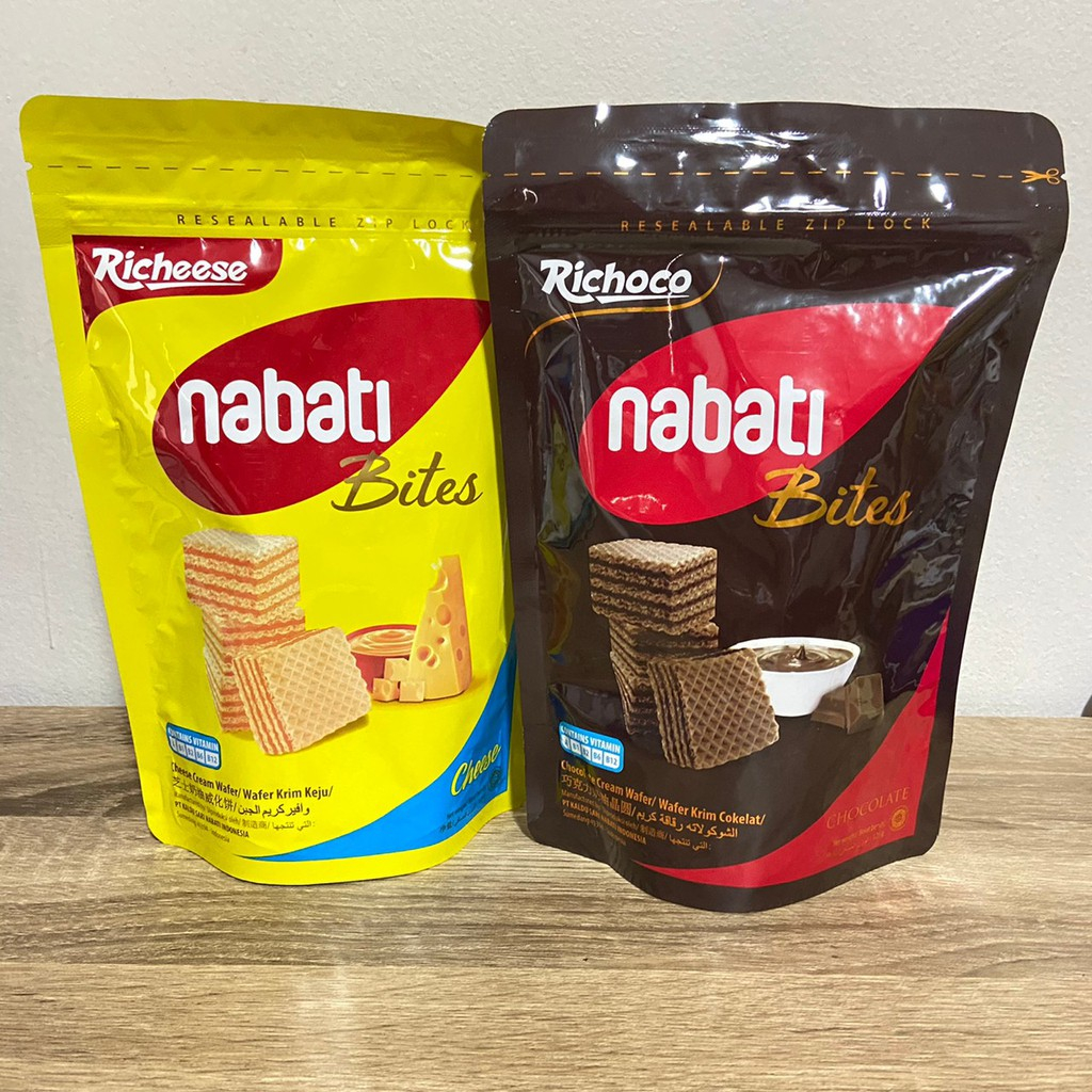 Nabati Bites Mini Wafer Cream น้ำหนัก 125 กรัม มี 2 รส | Shopee Thailand