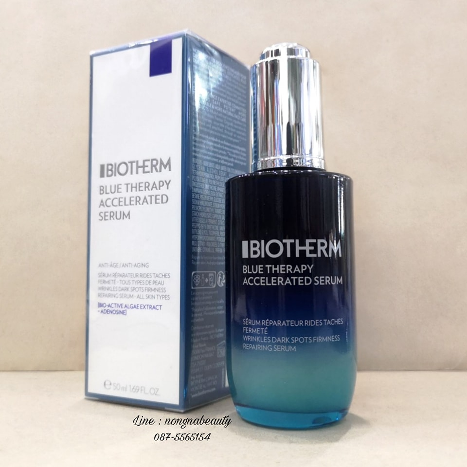 BIOTHERM BLUE THERAPY ACCELERATED REPAIRING SERUM 50ml. เซรั่มต่อต้าน ...