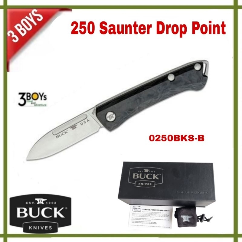 มีด Buck รุ่น 250 Saunter Drop Point มีดขนาดกระทัดรัด เหล็ก 154CM ...
