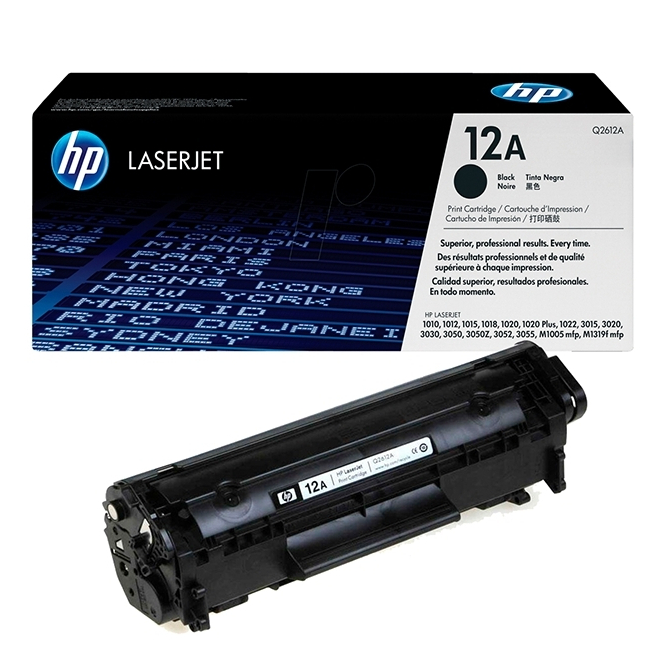 ตลับหมึกโทนเนอร์ HP 12A( Q2612A) Black Original LaserJet | Shopee Thailand