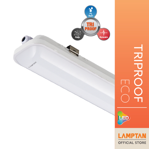 [Clearance Sales] LAMPTAN ชุดโคมไฟ TRI-PROOF, TRI-PROOF Eco กันน้ำ กันฝุ่น กันกระแทก | Shopee ...