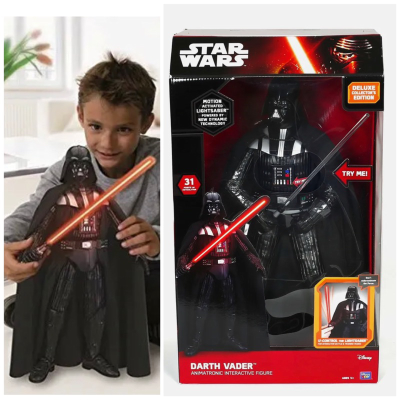 Star Wars Darth Vader Animatronic Figure Deluxe Collector's Ed.,Motion ...