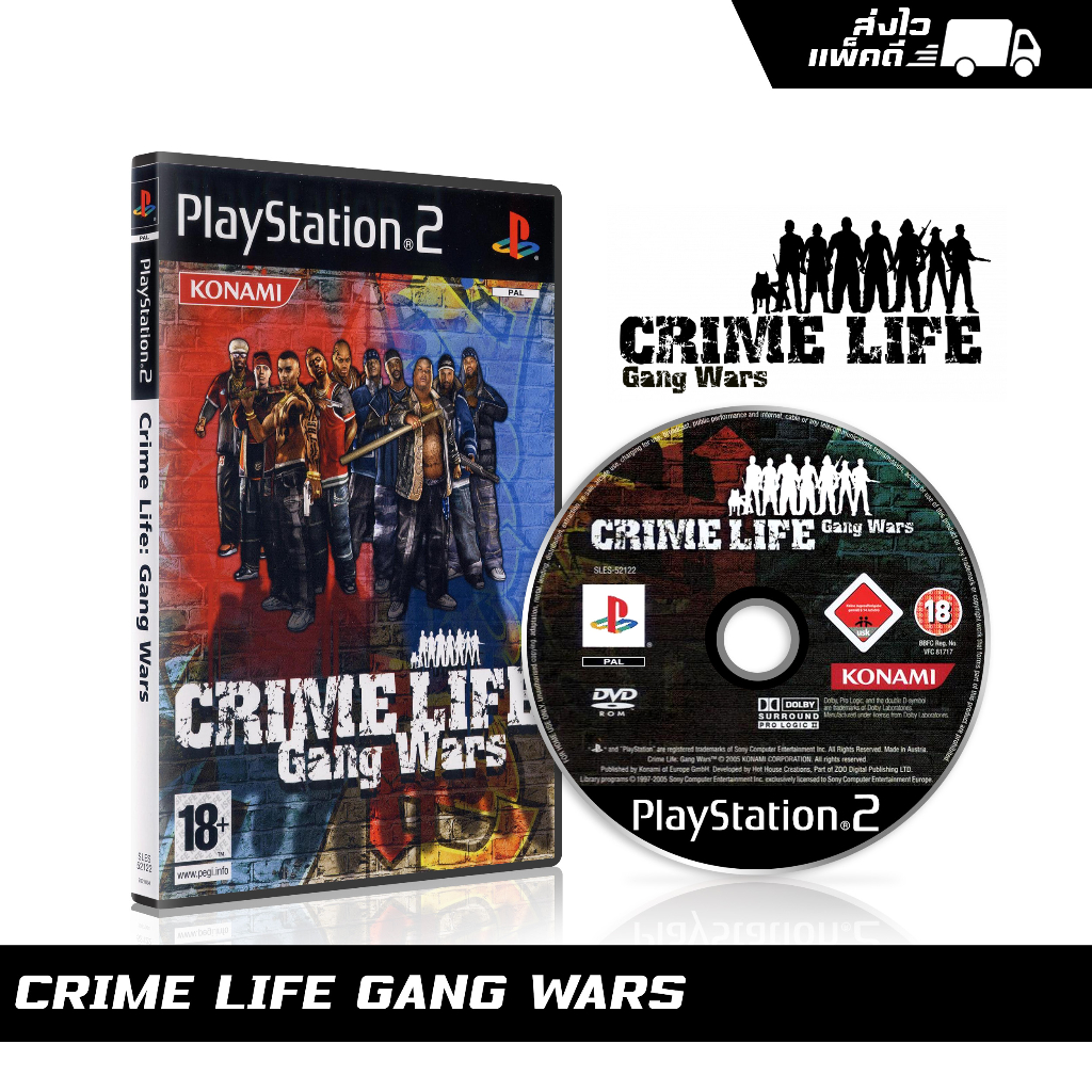 แผ่นเกม PS2 Crime Life Gang Wars (english) สกรีนแผ่น พร้อมปกใส่กล่อง ...